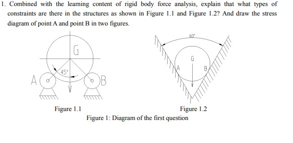 Solved 1. Combined with the learning content of rigid body | Chegg.com