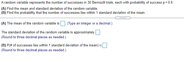 Solved A random variable represents the number of successes | Chegg.com