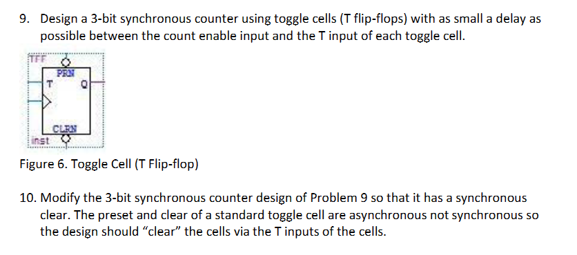 Solved 9. Design a 3-bit synchronous counter using toggle | Chegg.com
