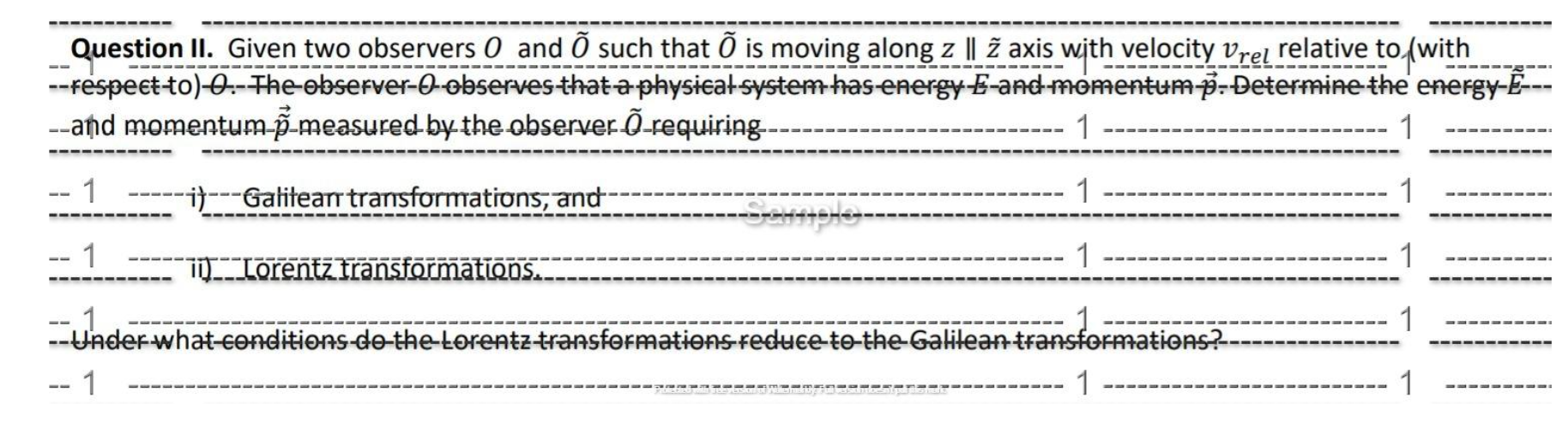 Solved Question II. Given two observers O and O~ such that | Chegg.com