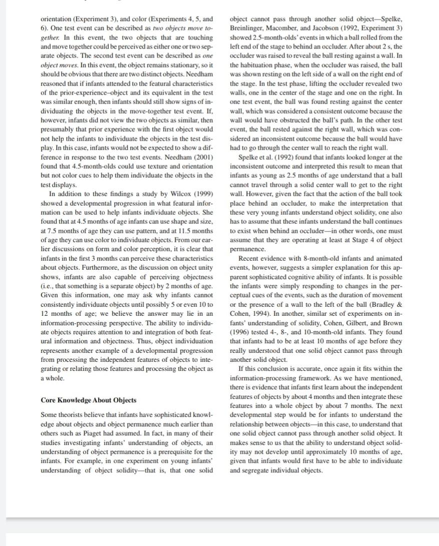 Solved orientation (Experiment 3), and color (Experiments | Chegg.com