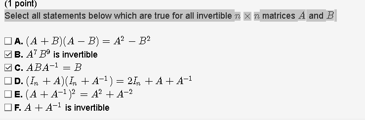 Solved Select all statements below which are true for all | Chegg.com