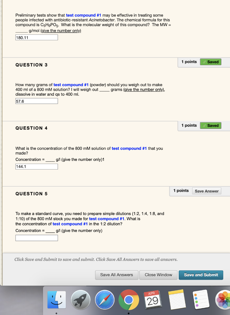 Solved Preliminary tests show that test compound #1 may be | Chegg.com