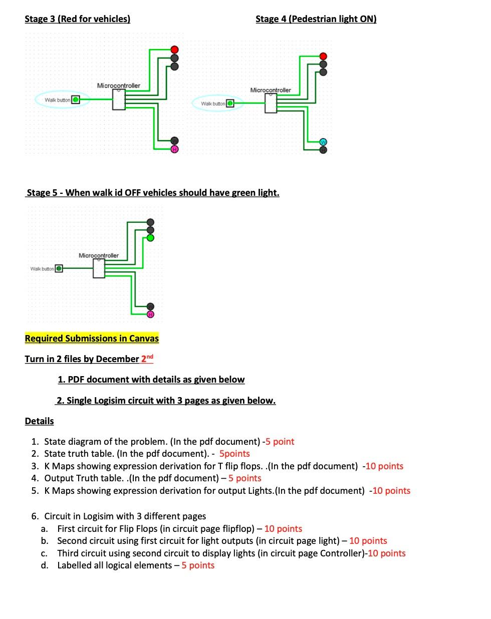 Traffic Light Diagram Pdf Schema Digital