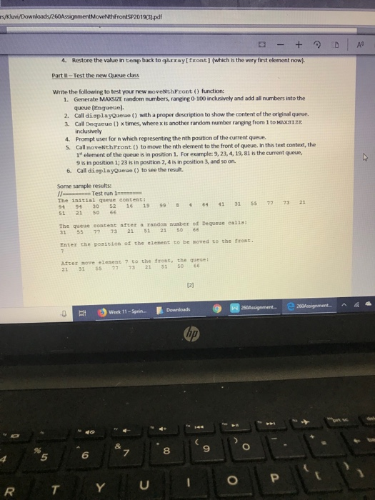Solved CSC 260 Fail 2019 Instructions Save your program as | Chegg.com