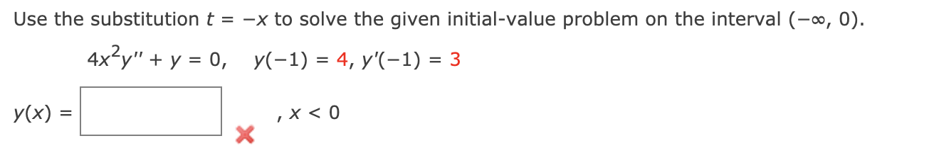 Solved Solve the given initial-value problem. xy" + y' = x, | Chegg.com