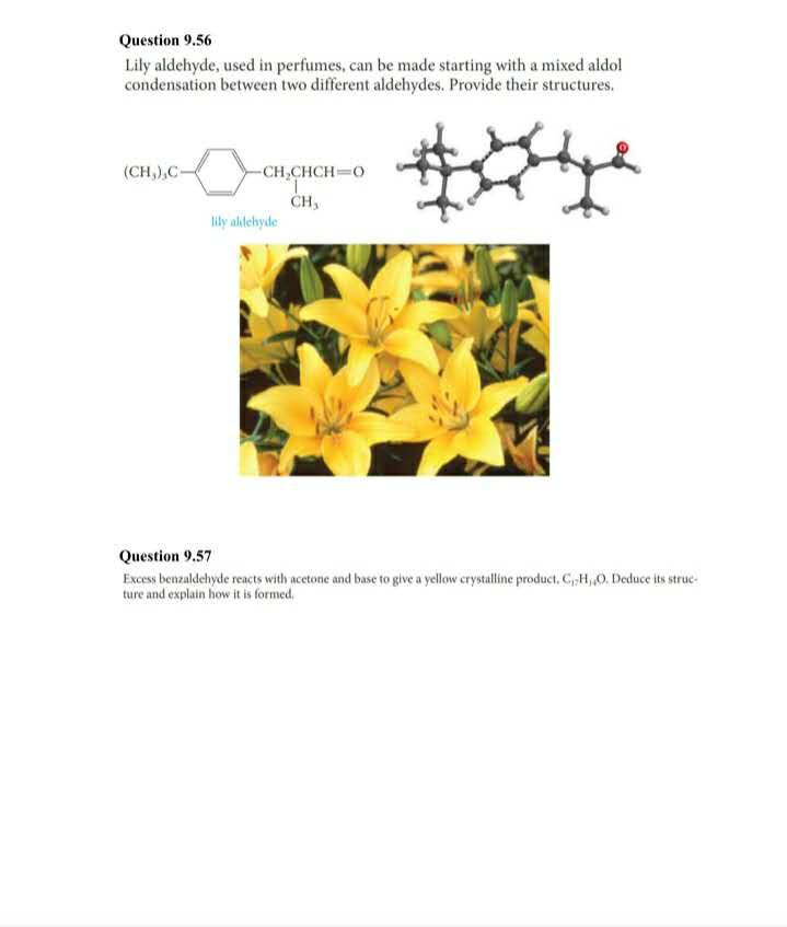 Solved Question 9.56 Lily aldehyde, used in perfumes, can be | Chegg.com
