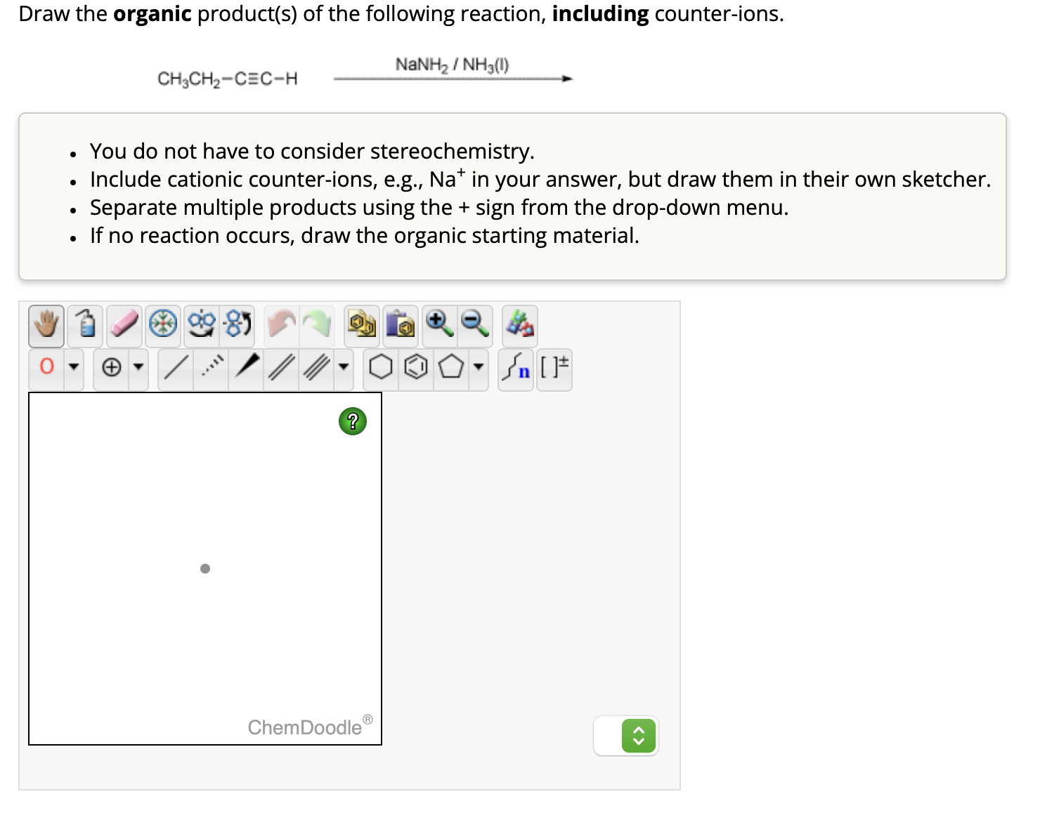 Solved Draw the organic product(s) ﻿of the following | Chegg.com