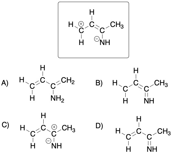 Solved Which one of the following structures represents | Chegg.com
