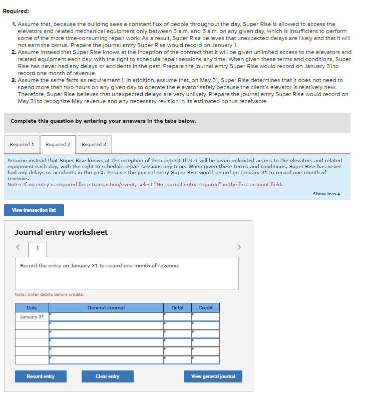 Requlred: 1. Assume that, because the building sees a | Chegg.com