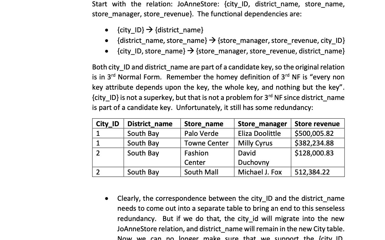 CECS 323 MINI HOMEWORK: BCNF OBJECTIVE: Get some | Chegg.com