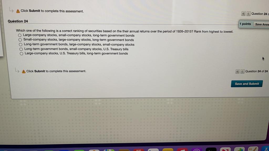 Solved Click Submit to complete this assessment.