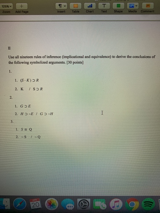 Solved 125% v 1 + Zoom Add Page Insert Table Chart Text | Chegg.com