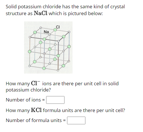 Solved Solid cesium bromide has the same kind of crystal | Chegg.com