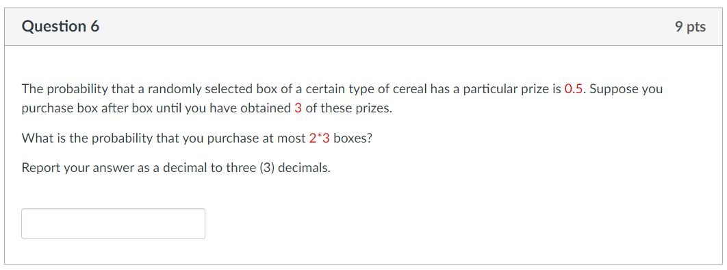 Solved The probability that a randomly selected box of a | Chegg.com