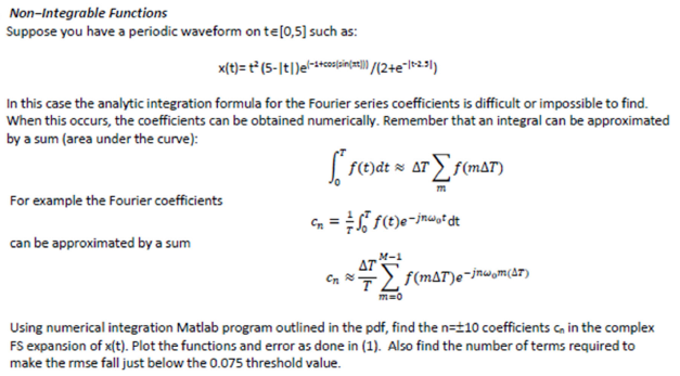 Non-Integrable Functions Suppose you have a periodic | Chegg.com