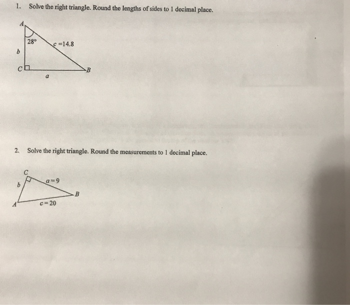 Solved Solve Applications of Right Triangles A surveyor | Chegg.com