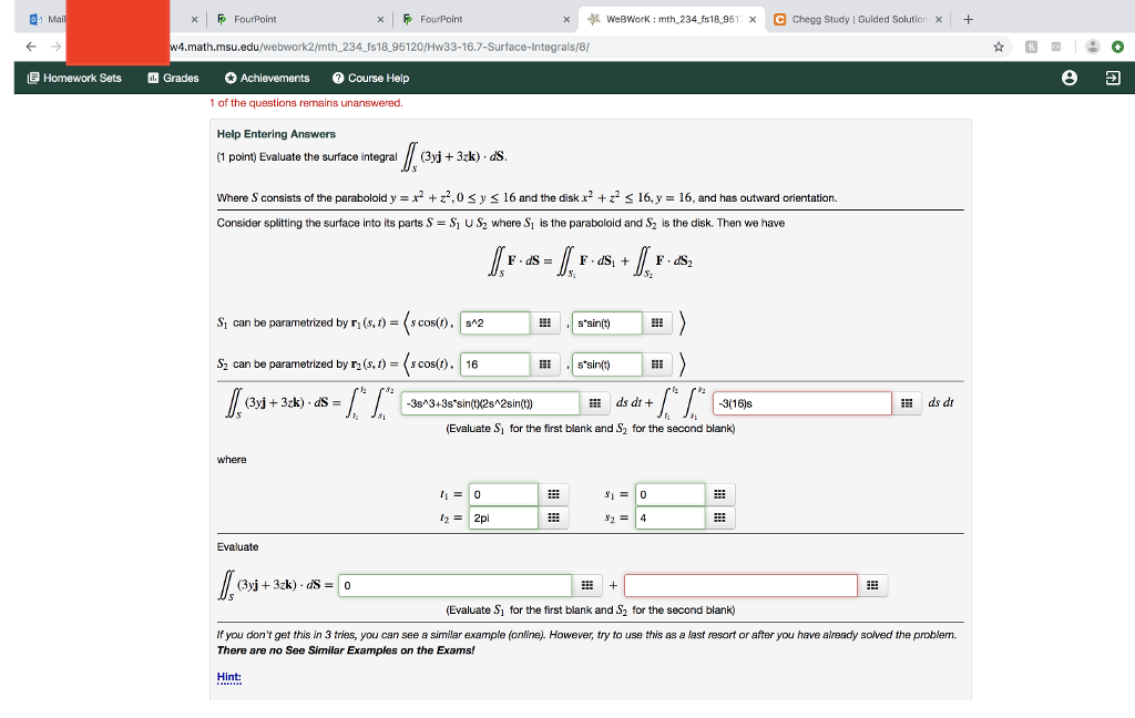 Solved Mai xFourPoint x FourPoint WeBWorK : mth,234,018,961 | Chegg.com