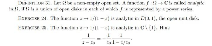 Solved DEFINITION 31. Let 2 be a non-empty open set. A | Chegg.com
