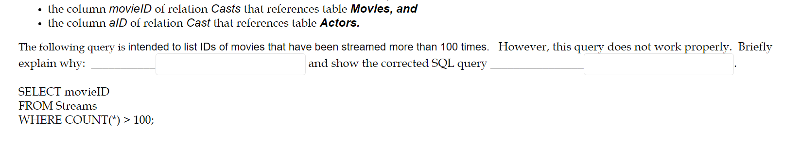 Solved Let us consider the following relational database. - | Chegg.com
