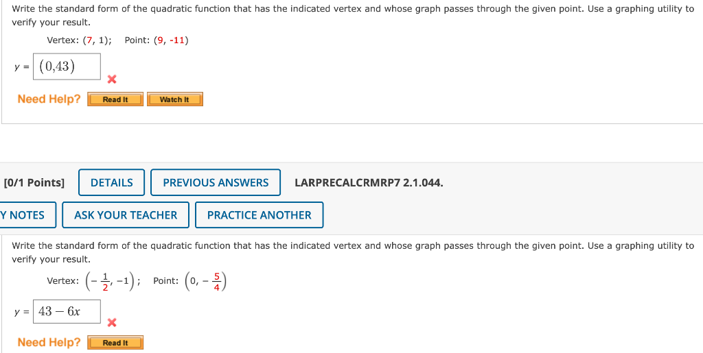 Solved Consider the rollowing. Point (−8,9), Line x+1=0 (a) | Chegg.com