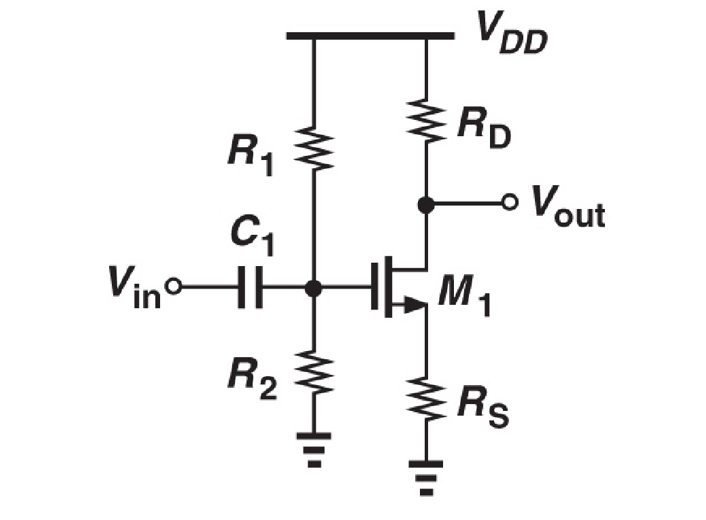 Solved The common source amplifier with source degeneration | Chegg.com