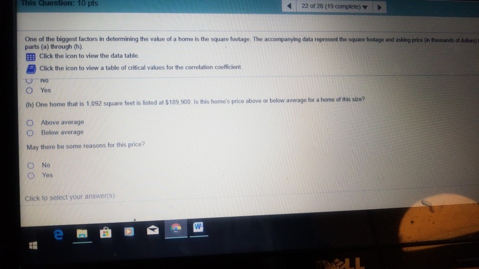 Solved This Question: 10 pts 22 of 28 (19 complete) This | Chegg.com Solved This Question: 10 pts 22 of 28 (19 complete) This | Chegg.com