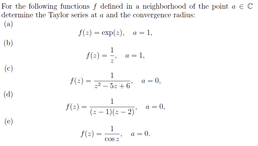 Solved = a 2 2 For the following functions f defined in a | Chegg.com