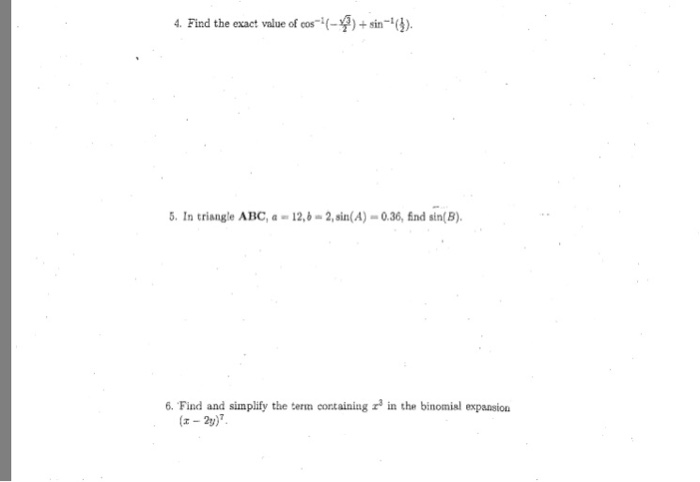 Solved Part I Answer all 12 questions (60pts ). 1. Express | Chegg.com