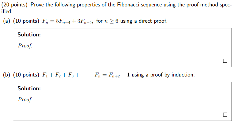 Solved (20 points) Prove the following properties of the | Chegg.com