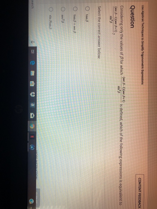 Solved Use the Sum and CONTENT FEEDBAC Question Considering | Chegg.com