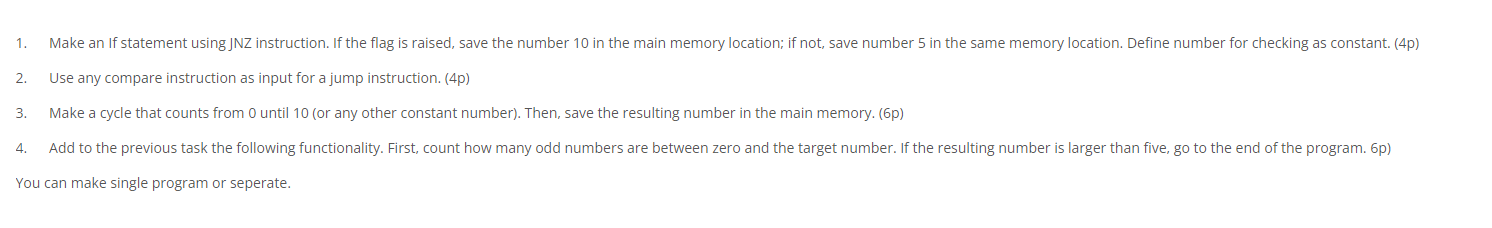 Solved These tasks must be written in 8085 | Chegg.com
