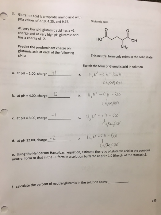 Solved Glutamic acid is a triprotic amino acid with -pKa | Chegg.com