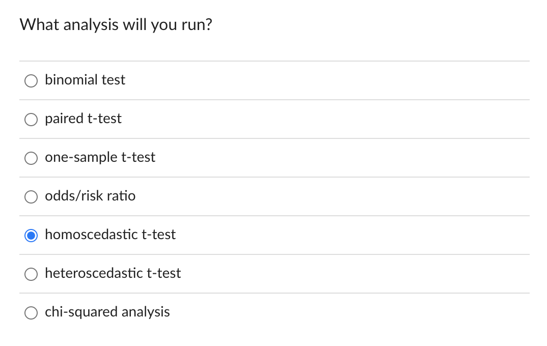 Solved What Analysis Will You Run Binomial Test Paired