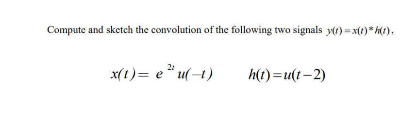 Solved Compute and sketch the convolution of the following | Chegg.com