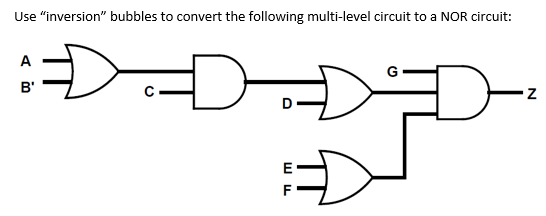 Solved Use "inversion" bubbles to convert the following | Chegg.com