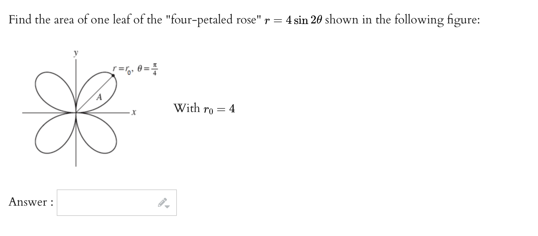 Solved Find the total area enclosed by the limacon r = | Chegg.com