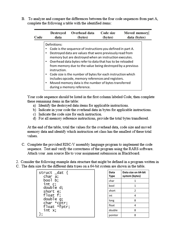 TS461/561 Computer Architecture Fall 2022 Homework #2 | Chegg.com