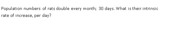 Solved Population numbers of rats double every month; 30 | Chegg.com