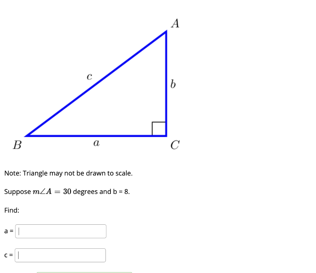 Solved Note: Triangle may not be drawn to scale. Suppose | Chegg.com