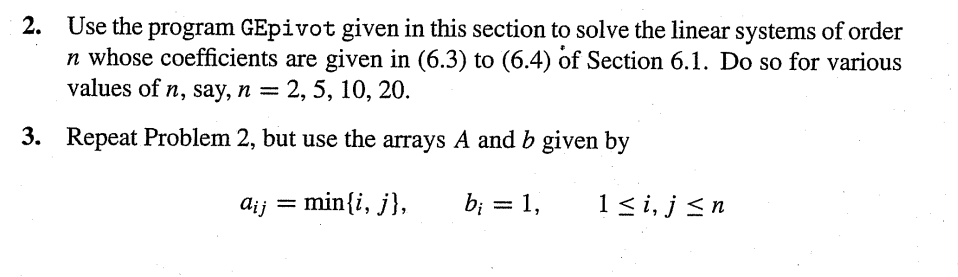 Solved Example 6.1.1 Define the coefficients of (6.2) by | Chegg.com