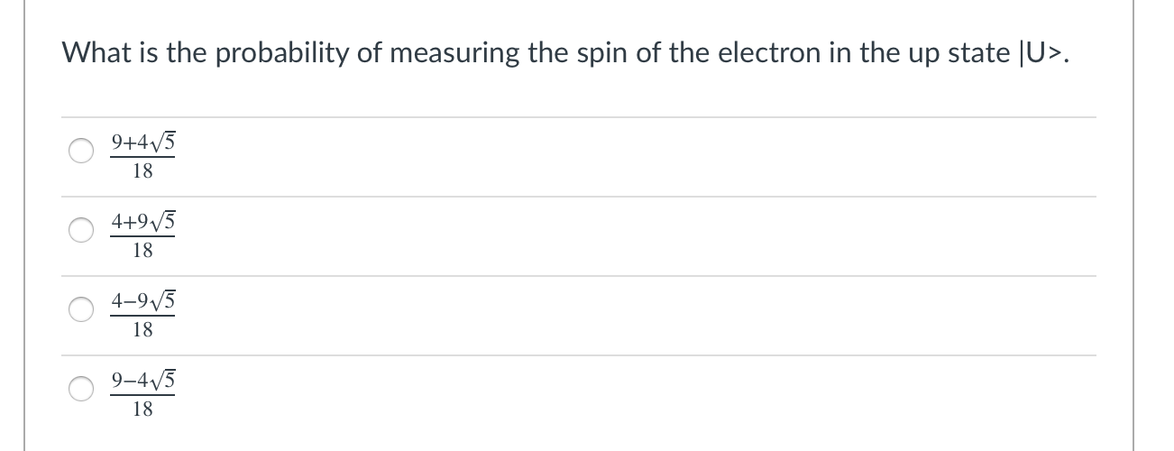 Solved The Electron In The Hydrogen Atom Occupies The
