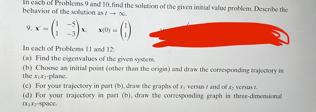 Solved In each of Problems 9 and 10, find the solution of | Chegg.com