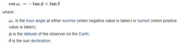 Solved In C++ For Sun class, calculate sunrise and sunset | Chegg.com