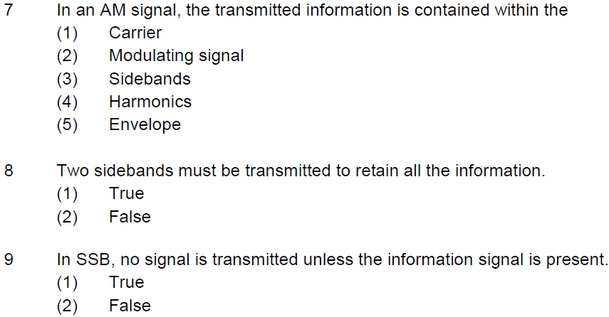 Solved 7 In an AM signal, the transmitted information is | Chegg.com