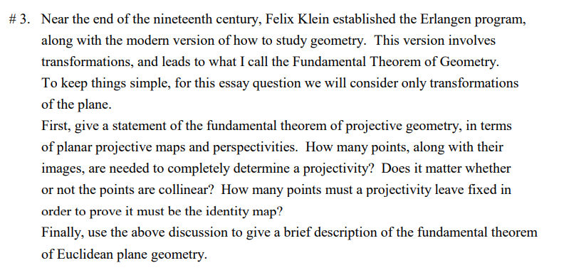 #3. Near the end of the nineteenth century, Felix | Chegg.com