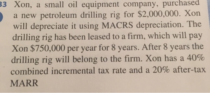 Solved purchased Xon, a small oil equipment company, a new | Chegg.com