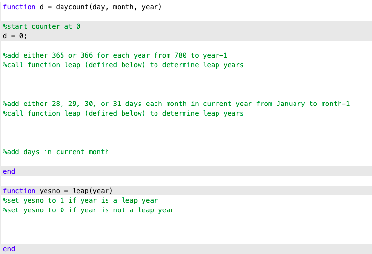 Solved Write a function that takes a month, day, and year as | Chegg.com