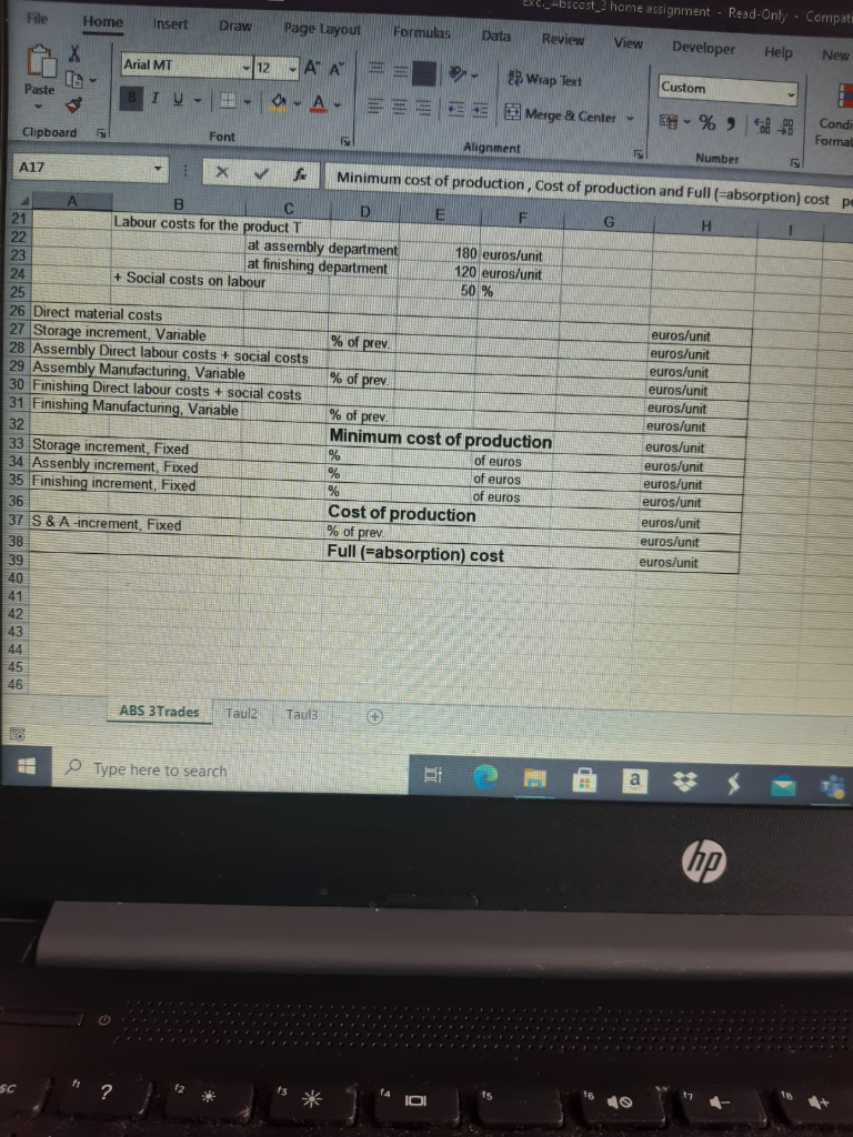 t_home assignment - Read-Only - Con File Home insert | Chegg.com