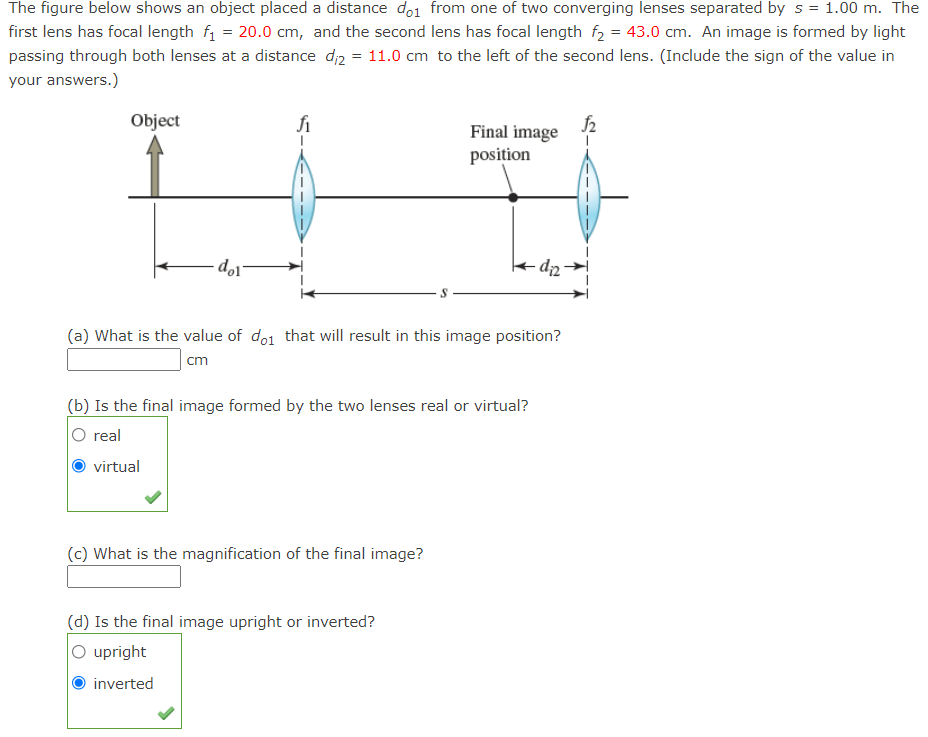 Solved The figure below shows an object placed a distance | Chegg.com